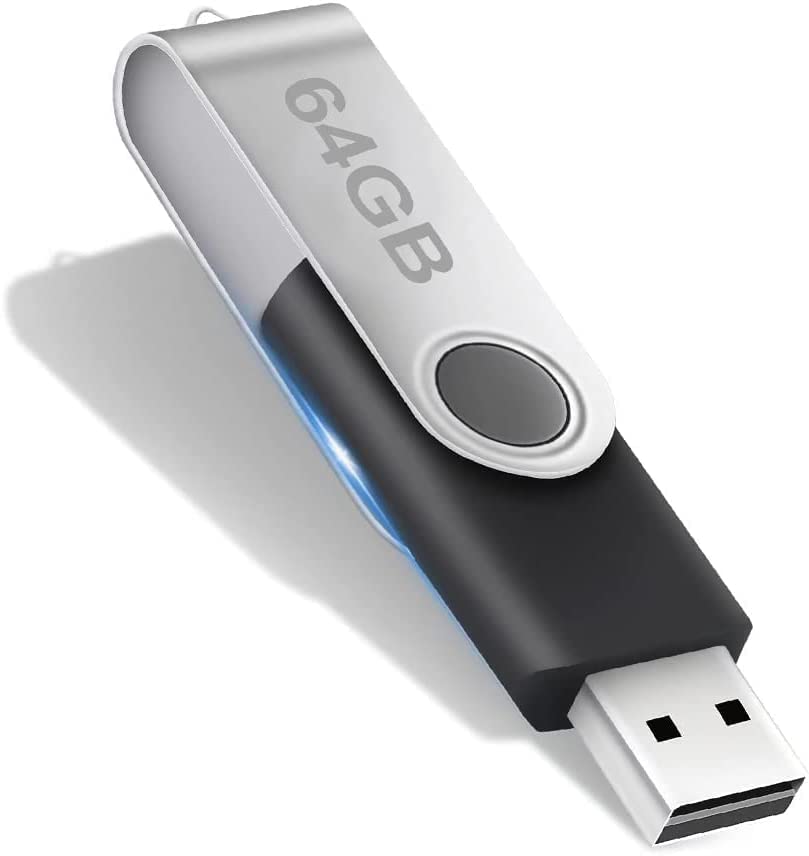 BAIGUIYX 64GB USB Flash Drive Metal Waterproof USB Drive High Speed Thumb Drive 64GB Portable Memory Stick for PC/Tablet/Mac/Laptop/Projector