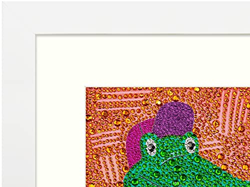 Frametory 12x16 Picture Frame, Display Pictures 8.5x11 with Mat or 12x16 without Mat, for Poster Print Diamond Painting Wall Frame - Wide Molding (12x16, White)