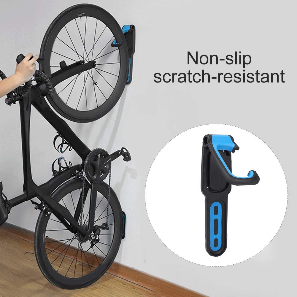 Beaswhca Non-Slip Durable Bike Wall Hook Mounted Storage Rack Hanger Parking Buckle Accessory for Mountain Road Bike