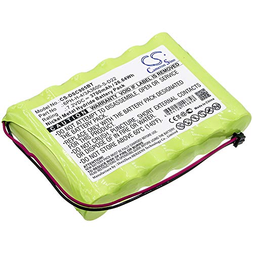 Ejjinenbby (3700mAh/7.2V), Battery Replacement for ADT Impassa Wireless Alarm Systems, Battery
