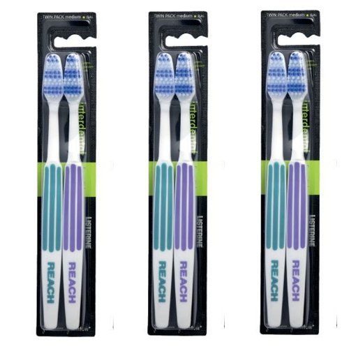 Reach Toothbrush Interdental MEDIUM TWINPACK - 3 twin pack by Reach