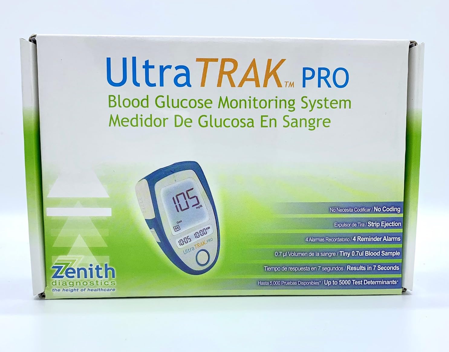 Ultra Trak Pro 200Ct Glucose Diabetic Test Strips with Free Meter and Solution Bundle