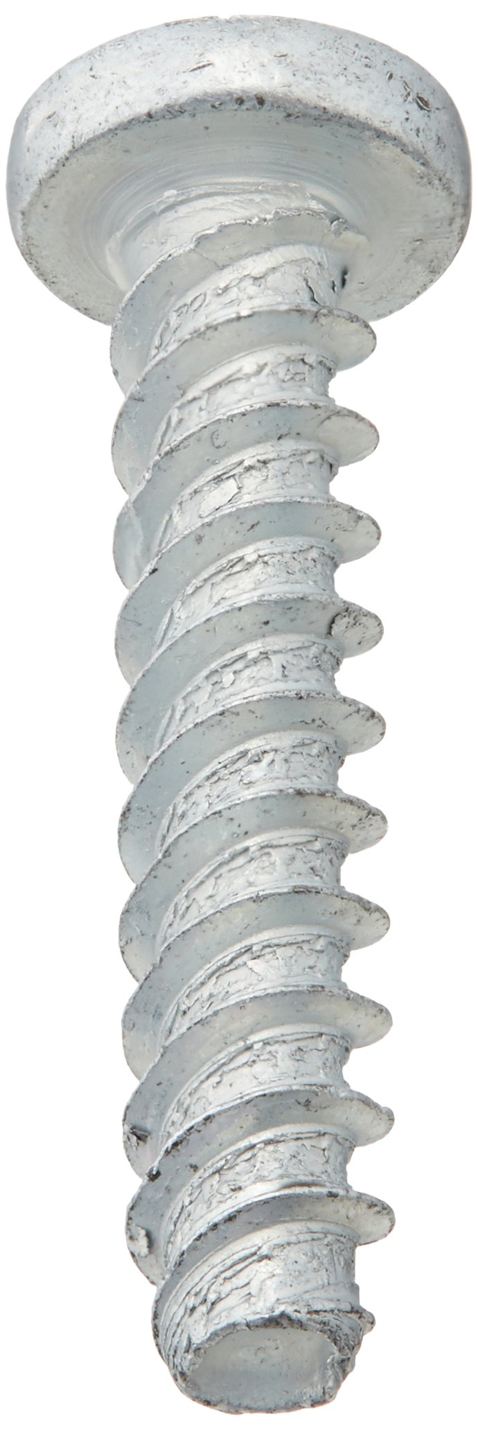 Small Parts 0410LPP Steel Thread Rolling Screw for Plastic, Zinc Plated, Pan Head, Phillips Drive, #4-20 Thread Size, 5/8" Length (Pack of 100)