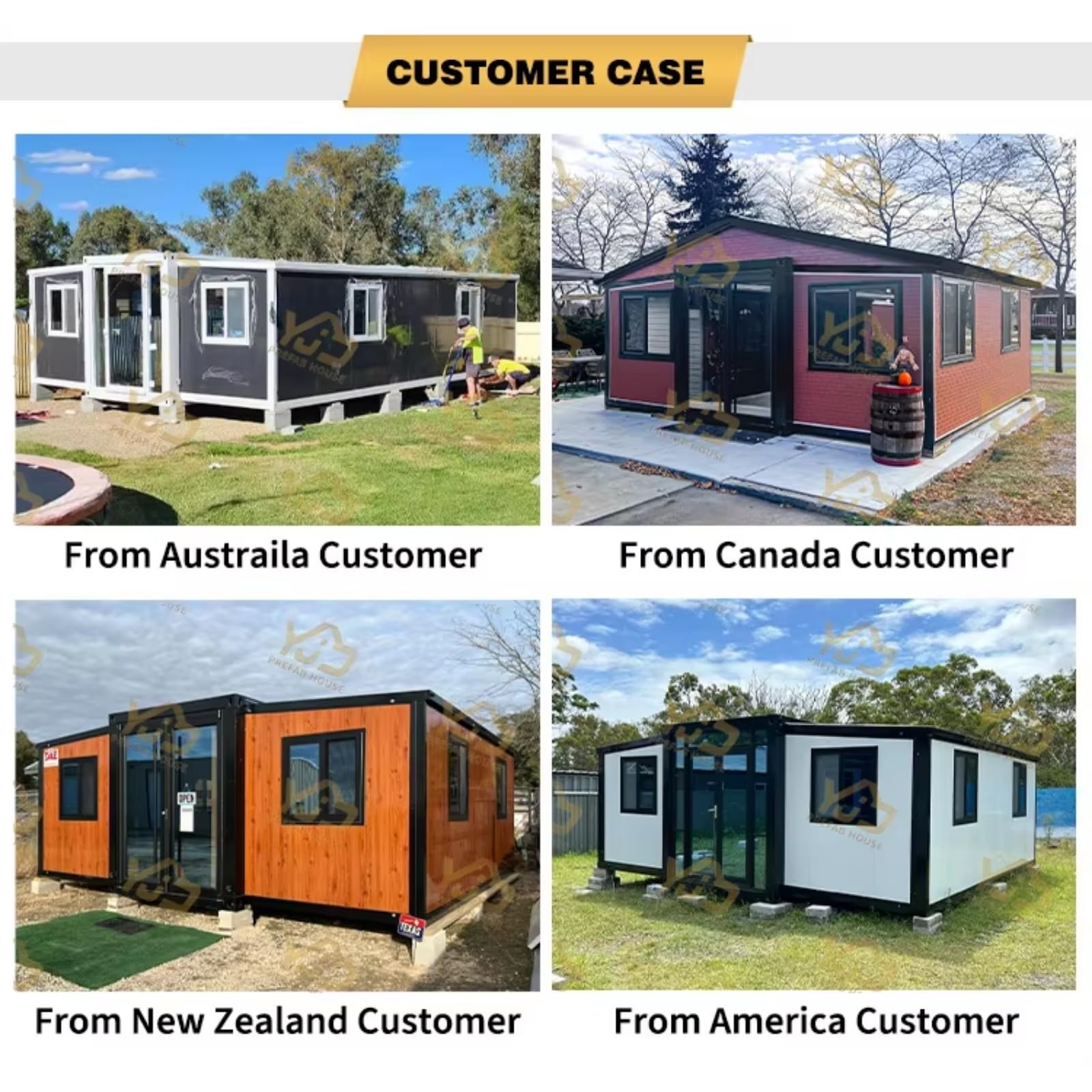 Container Tiny Home, Luxury Modern Prefab Insulated Home, Mobile Expandable Tiny House for Living with Customizable Design, Waterproof, Two & Three Room Options, Available in 20ft, 40ft Sizes