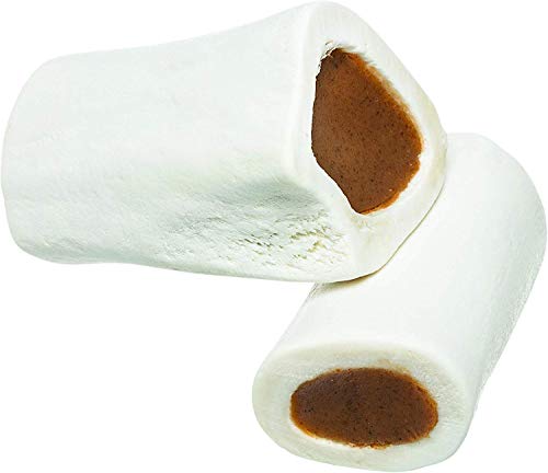 Redbarn Filled Dog Bones | Natural Long-Lasting Dental Treats; Suitable for Aggressive Chewers | Small (3") - 5 Bones (Peanut Butter)