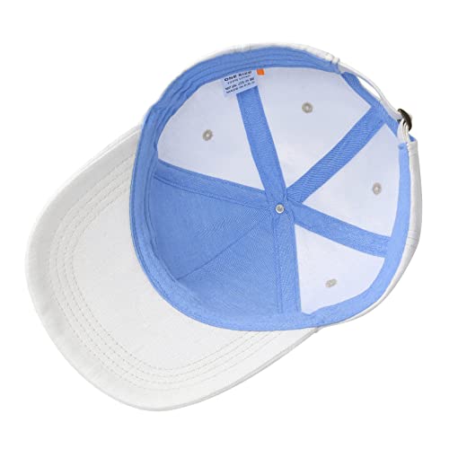 BOTVELA Linen Baseball Cap for Men Breathable Summer Dad Hat Adjustable Structured Outdoor Sports Cap (White)