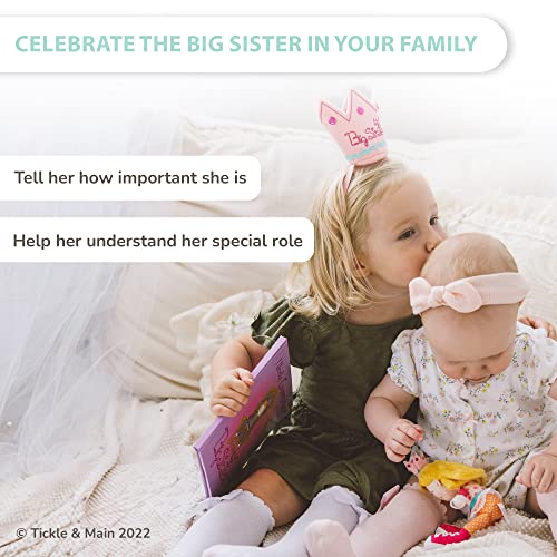 Tickle & Main Big Sister Gift Set, I Hereby Crown You Big Sister Book, Doll, and Child Size Crown