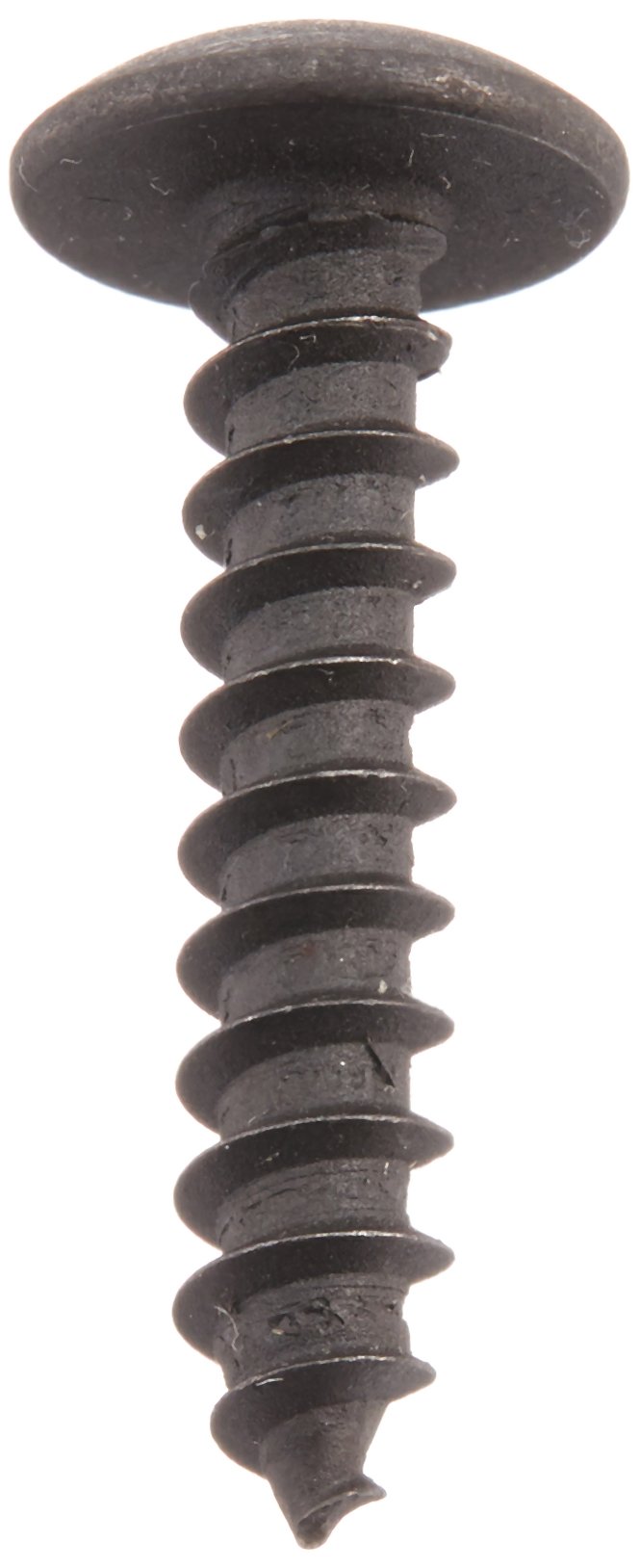 Small Parts 1016APTB Steel Sheet Metal Screw, Black Oxide Finish, Truss Head, Phillips Drive, Type A, #10-12 Thread Size, 1" Length (Pack of 100)