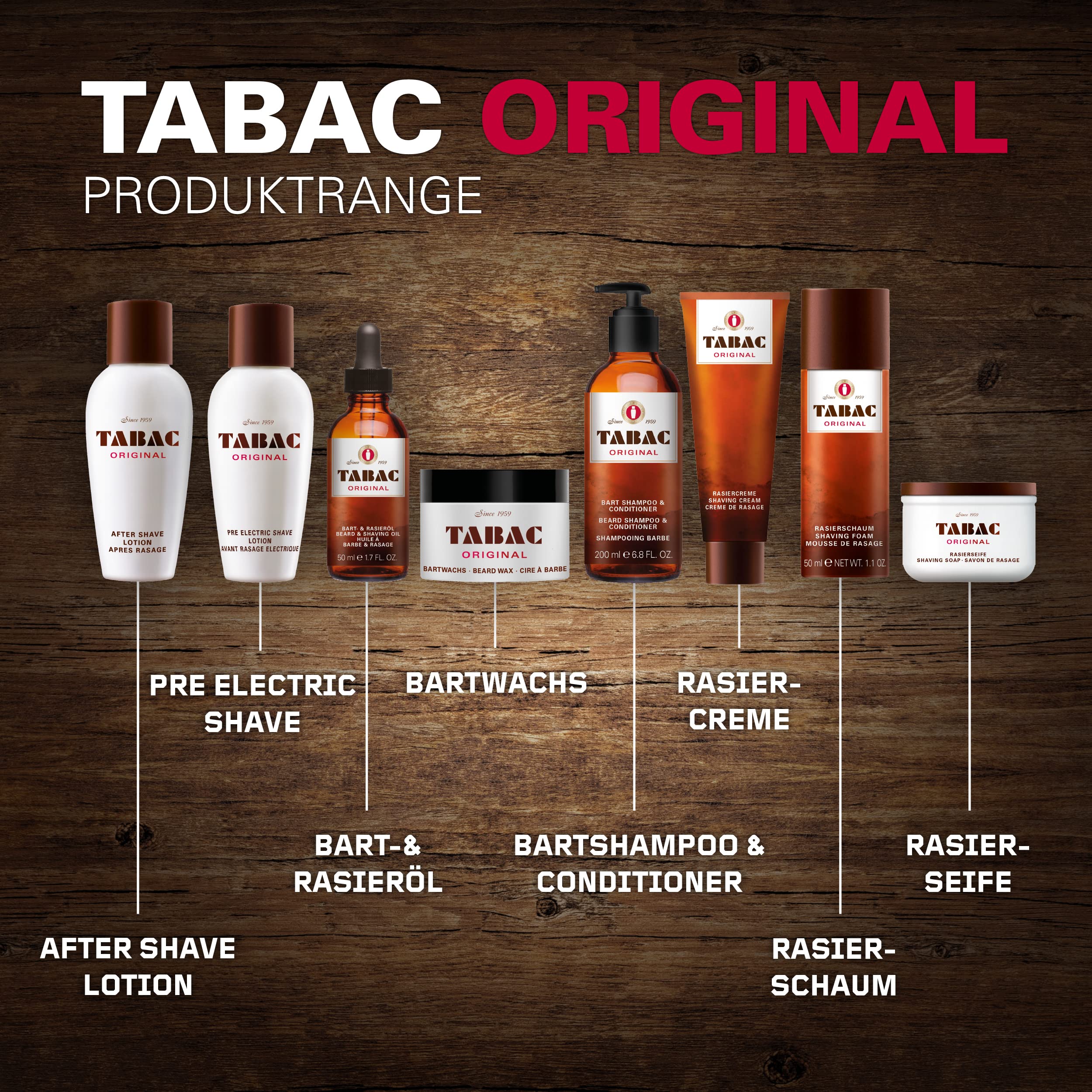 Tabac Original Shaving Lotion for Men, 150 ml, Infused with a Delicate Scent