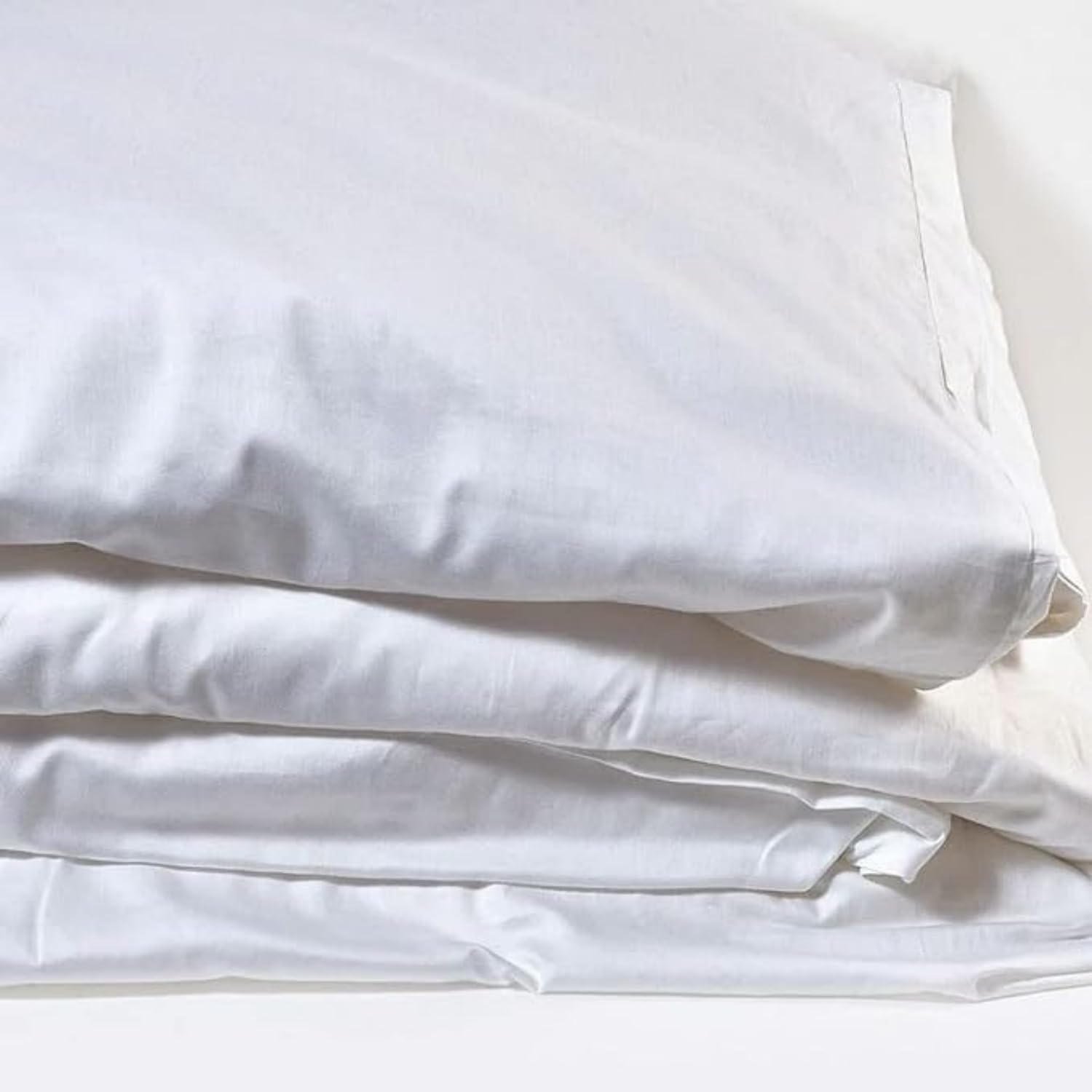 Down Etc Luxury Hotel Bedding 5-Pieces Classic Fresh Collection 300 Thread Count 100% Cotton Sateen Duvet Cover| Sheet Set| Pillowcases, King Size, Crisp White