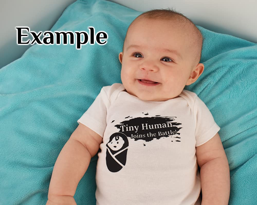 Gaming Baby Onesie - My Bag Of Holding Is Full (3-6 Month - Black Fabric - Gold Design)