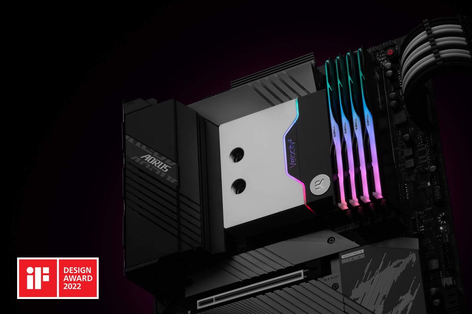 EKWB EK-Quantum Velocity 2 CPU Water Block D-RGB - 1700, Nickel/Satin Titanium