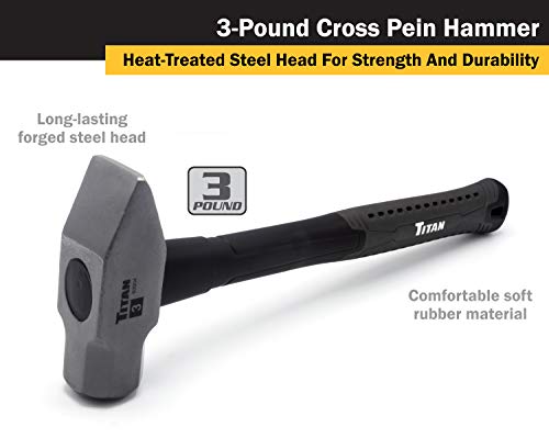 Titan 63004 3lb (48oz) Cross Peen Hammer