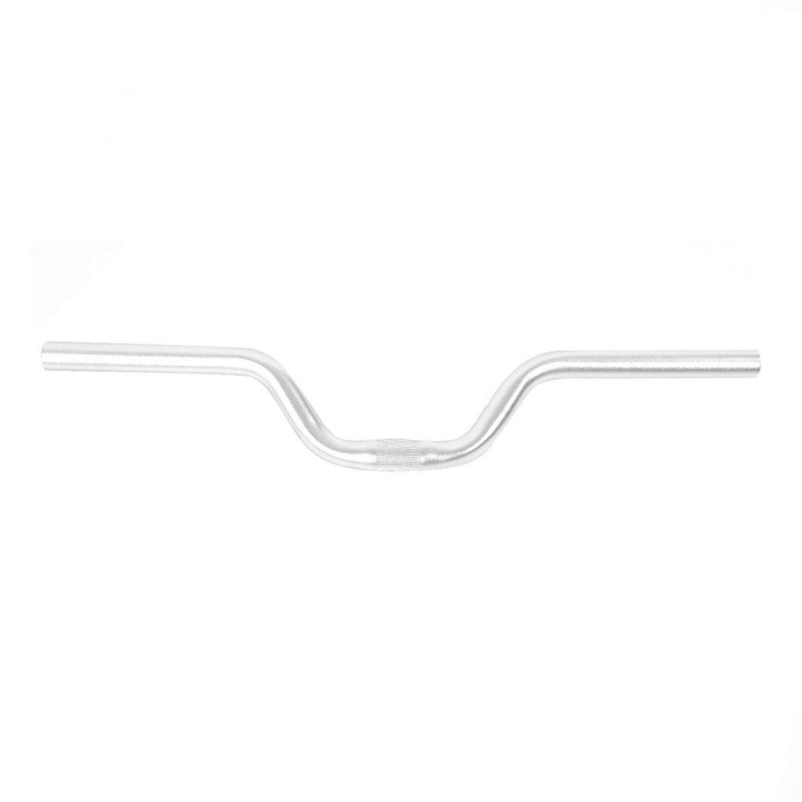 Bicycle Handlebar, Aluminum Alloy Swallow Shaped Handlebar 25.4mm*520mm Riser Handlebar for Mountain Road Bikes( Silver)