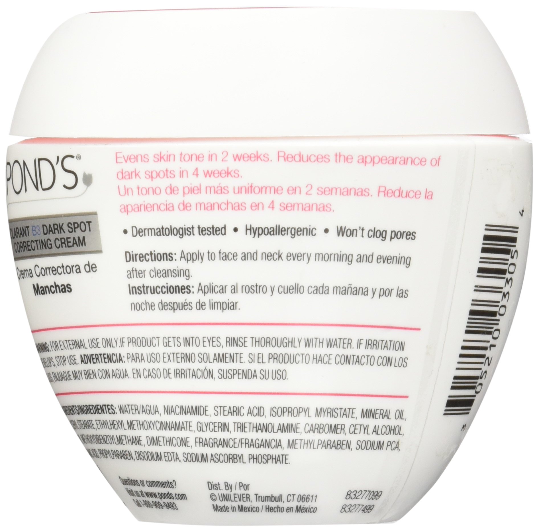 Pond's Correcting Clarant B3 Dark Spot Skin Cream, 7 Ounce