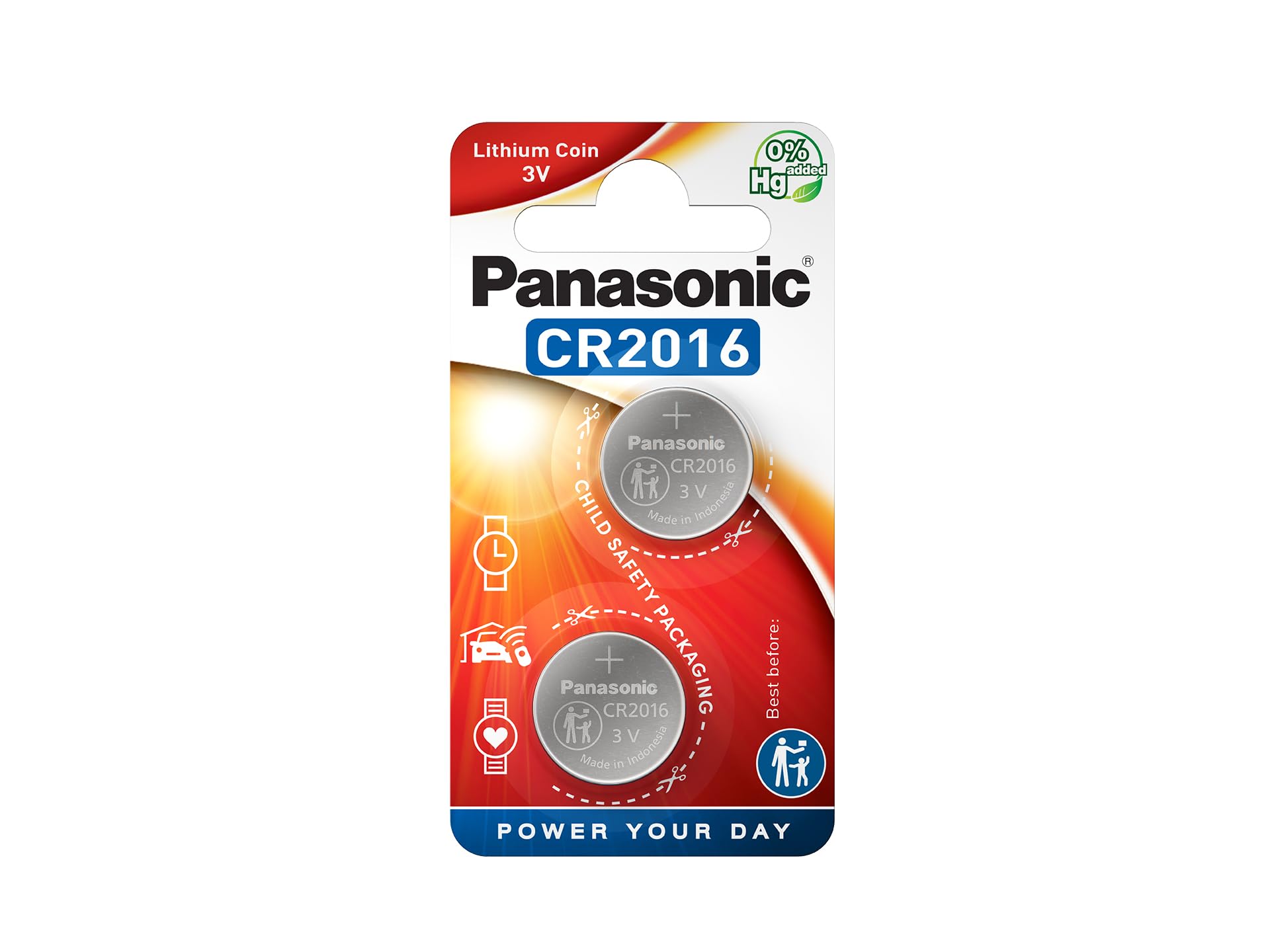Panasonic Specialist Lithium Coin Batteries Cr2016L X 2 Panasonic