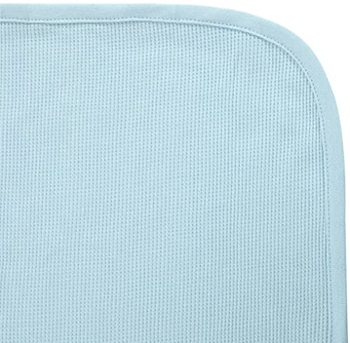 TL Care 100% Natural Cotton Swaddle/Thermal Blanket, Blue, Soft Breathable, for Boys and Girls