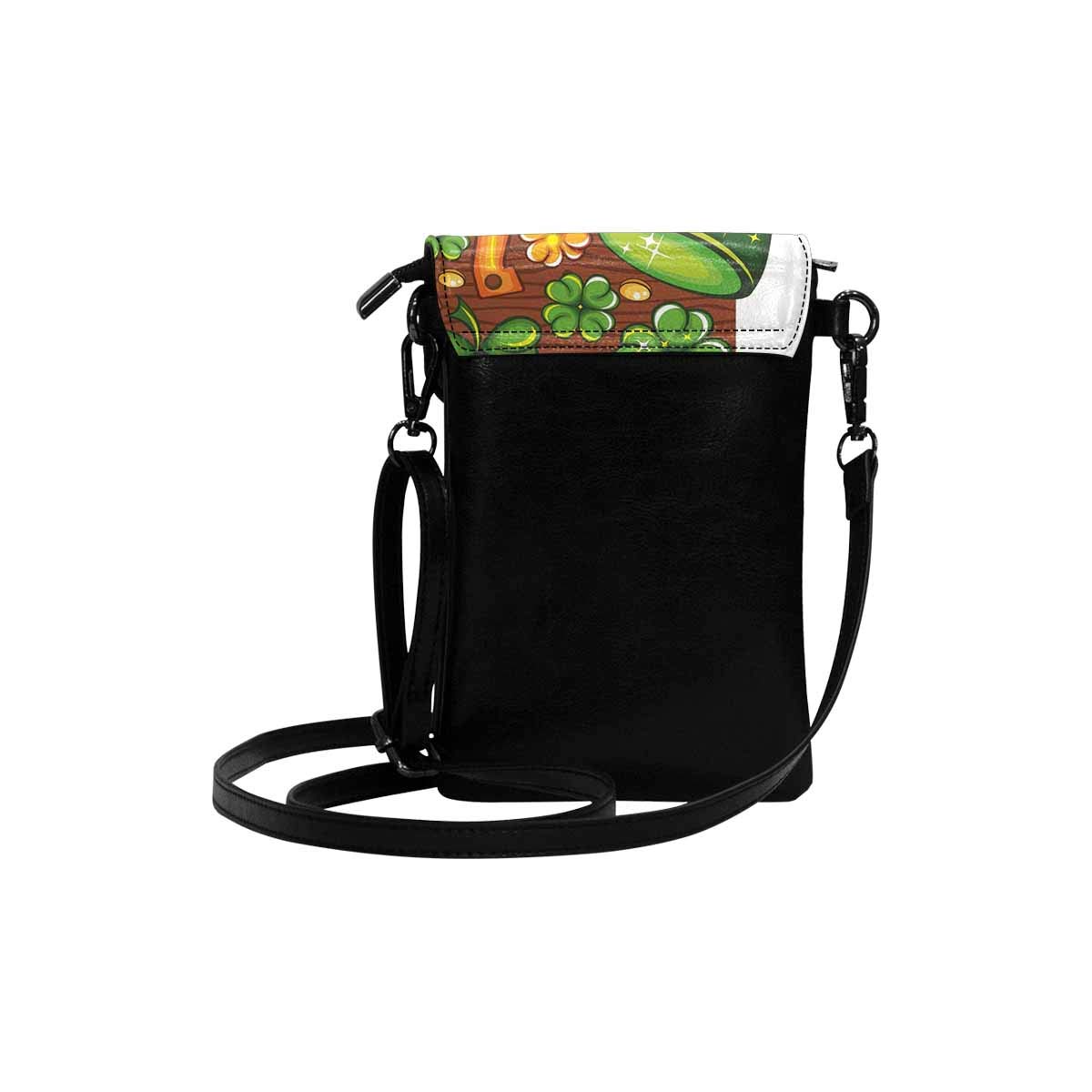InterestPrint Womens PU Leather Crossbody Shoulder Bag Cell Phone Purse Travel Wallet St Patrick