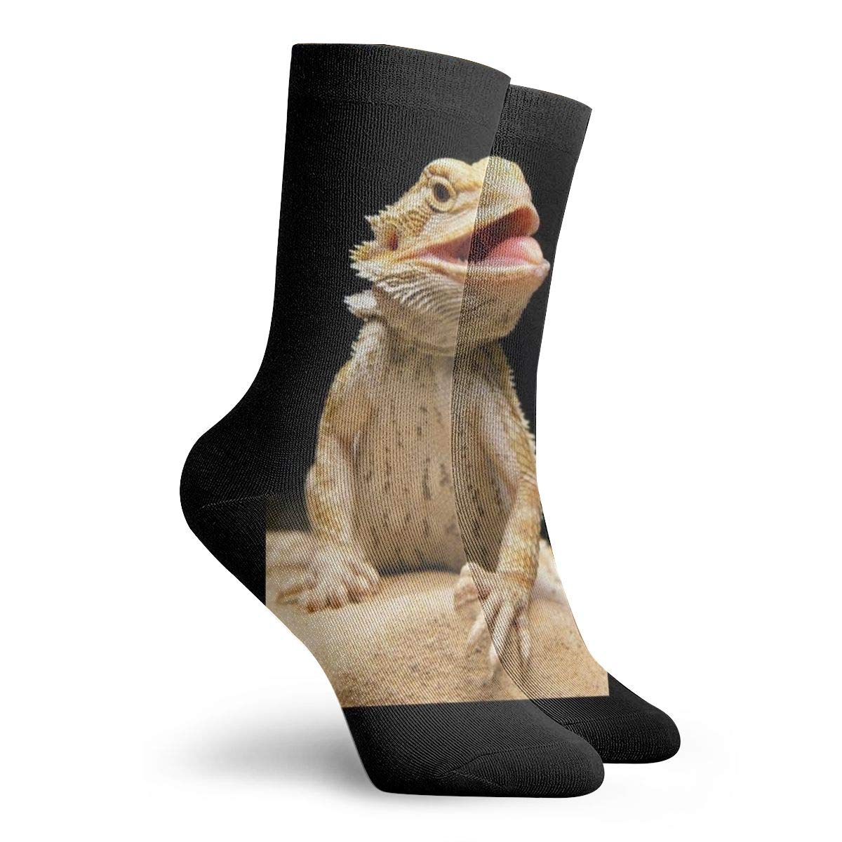 Bearded Dragon Lizards Crew Socks Men & Women Vintage Style Socks