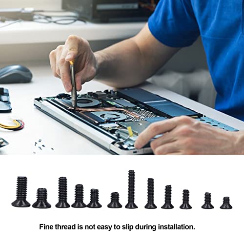 Computer Screw, Standard Design Various Sizes Fine Thread Electronic Repair Screws Kit for Electronics