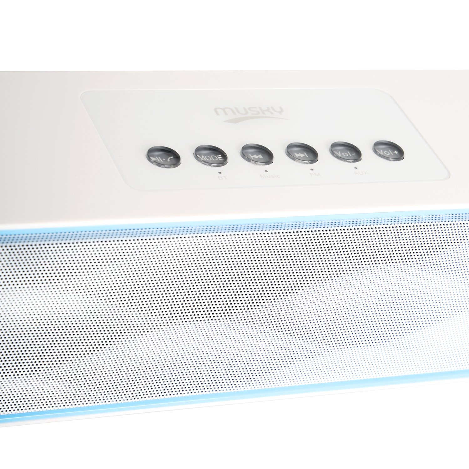 Portable Bluetooth Stereo Speaker, 10W Acoustic Drivers, Dual Subwoofer, FM Radio & Handsfree Speakerphone, Micro SD Card & USB & AUX Slots for Smart Phone, MP3, MP4, iPad, Tablet & More