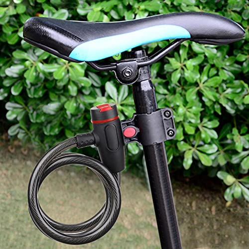 Bicycle Lock with 2 Keys Mountain Road Bike Fixed Anti-Theft Steel Cable Lock Outdoor Cycling Electric Motorcycle Accessoriy