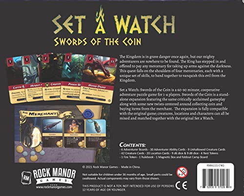Rock Manor Games Set a Watch - Swords of The Coin