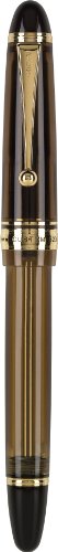 PILOT Custom 823 Fountain Pen, Amber Barrel, Fine Nib, Blue Ink (60558)