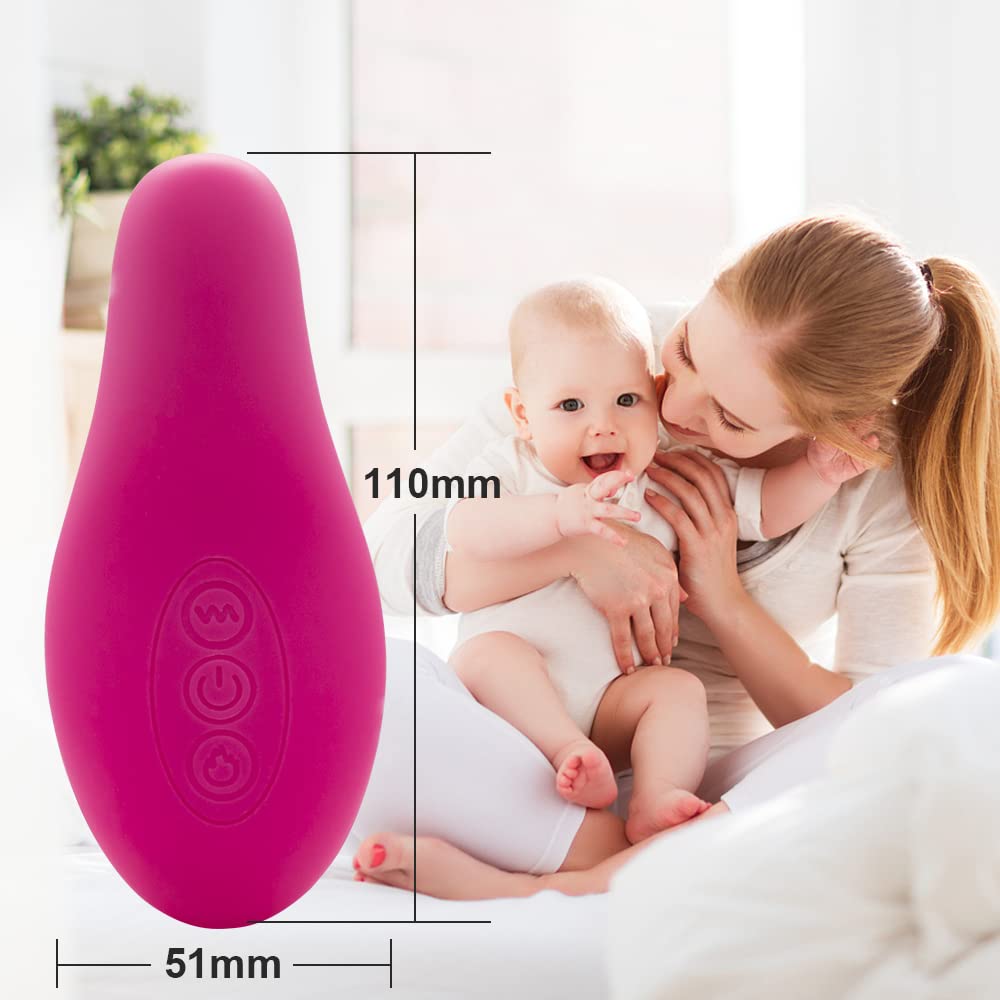 Breast Massager Lactation Compress Warming Breastfeeding for Clogged Milk Ducts, Relief Clogged Milk Ducts, Breast Engorgement, Multiple Vibrant Modes and Heater - Plug USB CableIncluded (Pink)