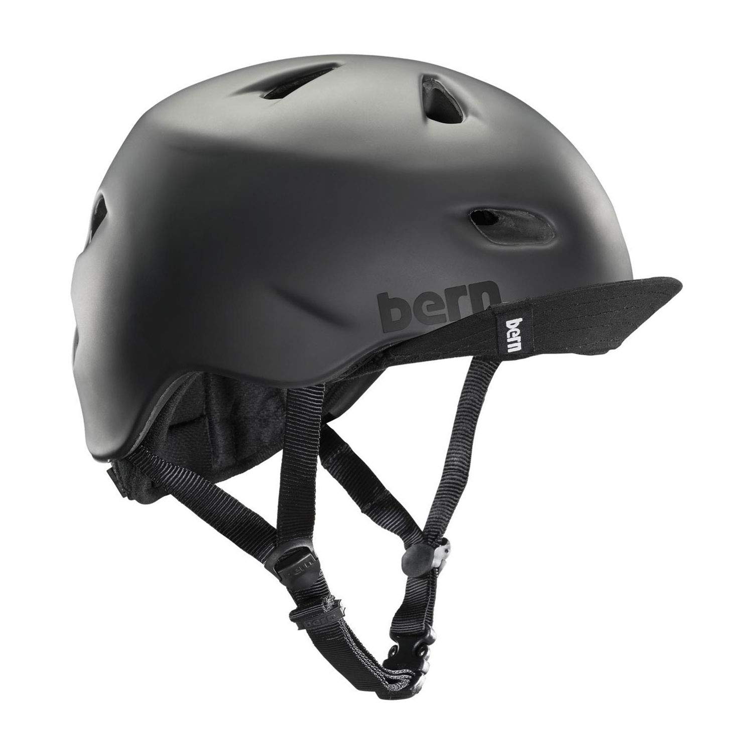 Bern Unlimited Brentwood Helmet w/ Flip Visor (Matte Black, Large) OPEN BOX