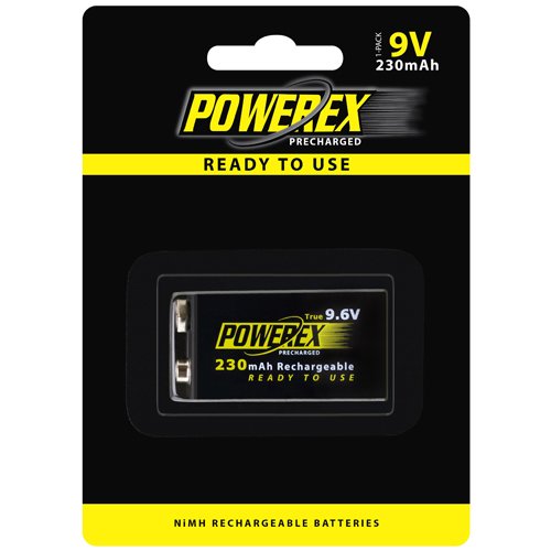 Powerex MH-C490F Stealth Two-Hour Compact 4-Bank NiMH Battery Charger Bundle with Two 9.6V Batteries
