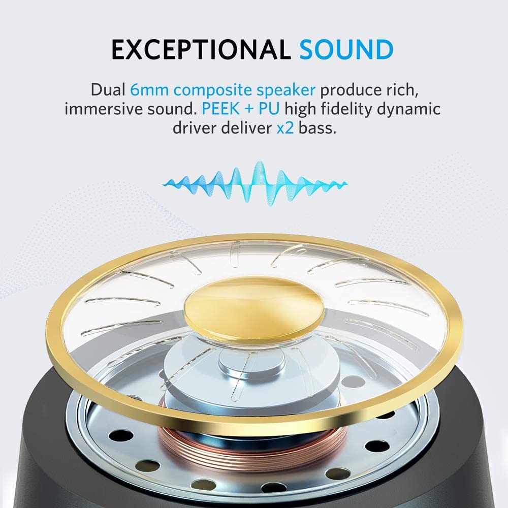 EarFun True Wireless Earbuds, Air Bluetooth Earbuds with IPX7 Waterproof with 4 Mic Wireless Charger, Qi-Certified 15W Max Fast Wireless Charging Pad Compatible with iPhone