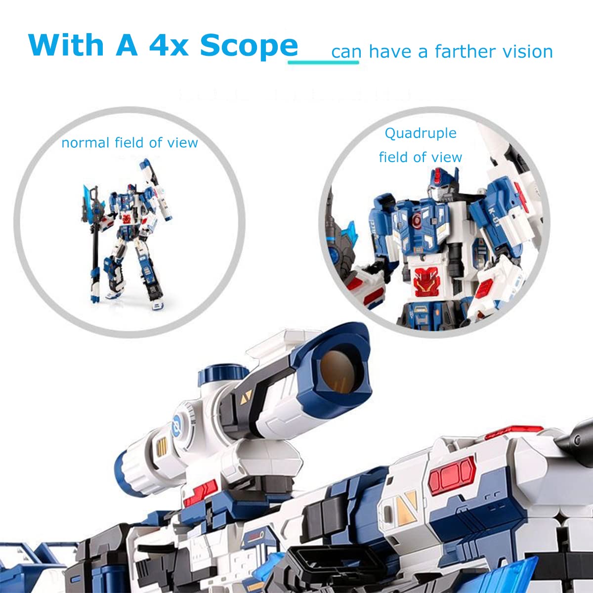 NBK Deformation Robot Toy King of Sniper Rifle Action Figure Oversized Deformed Original Gift for Kids Adults