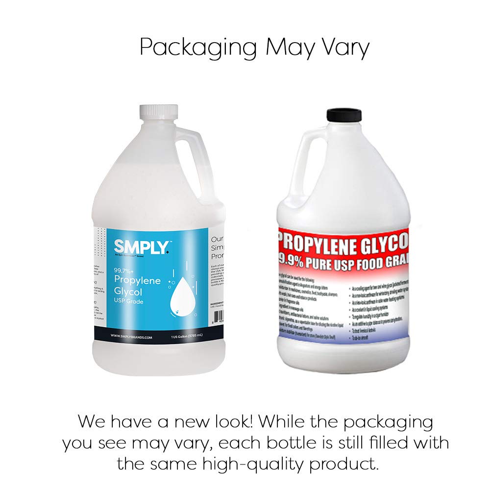 SMPLY. USP Food Grade 99.9% Pure Propylene Glycol, 1 Gallon