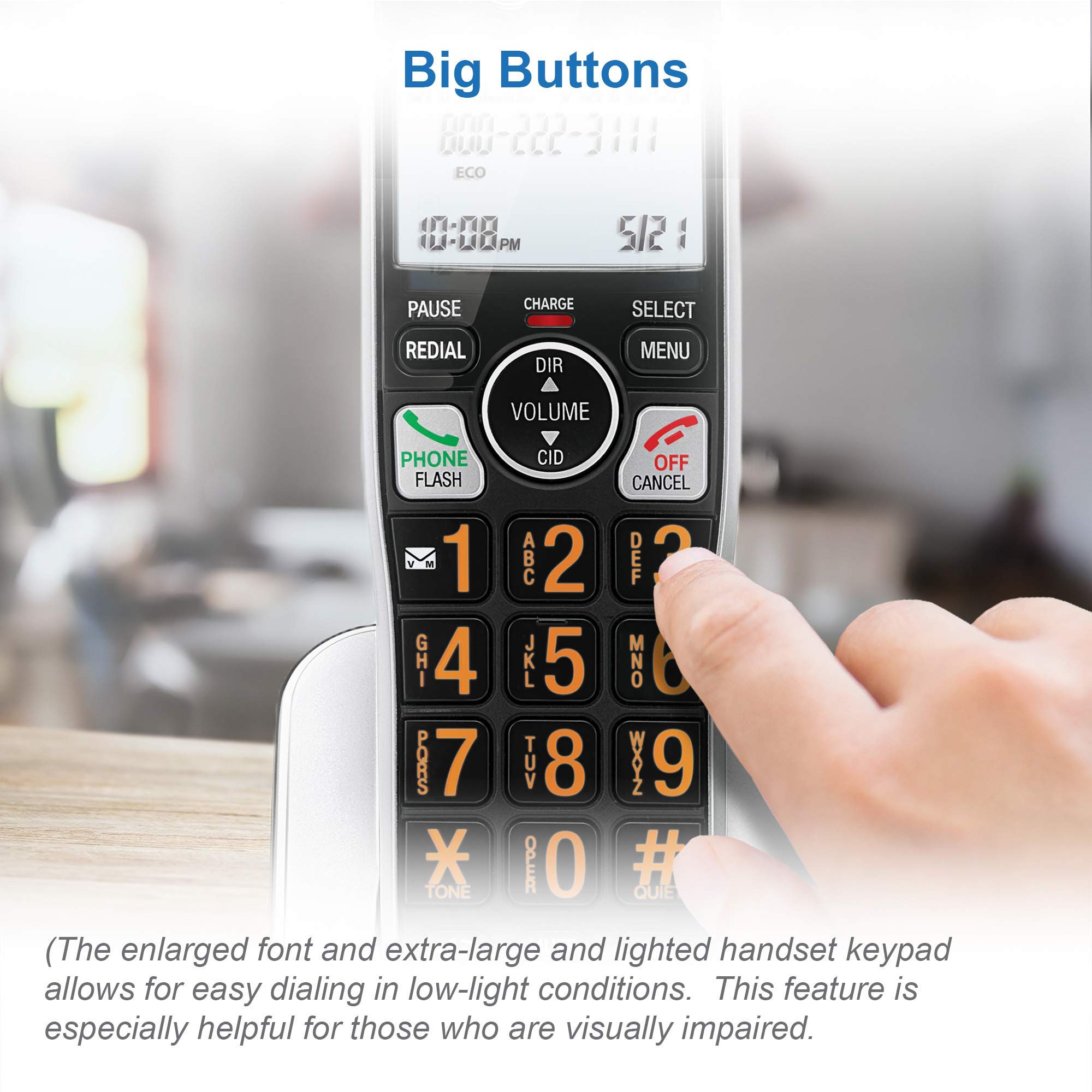 AT&T BL102-2 DECT 6.0 2-Handset Cordless Phone for Home with Answering Machine, Call Blocking, Caller ID Announcer, Audio Assist, Intercom, and Unsurpassed Range (Renewed)