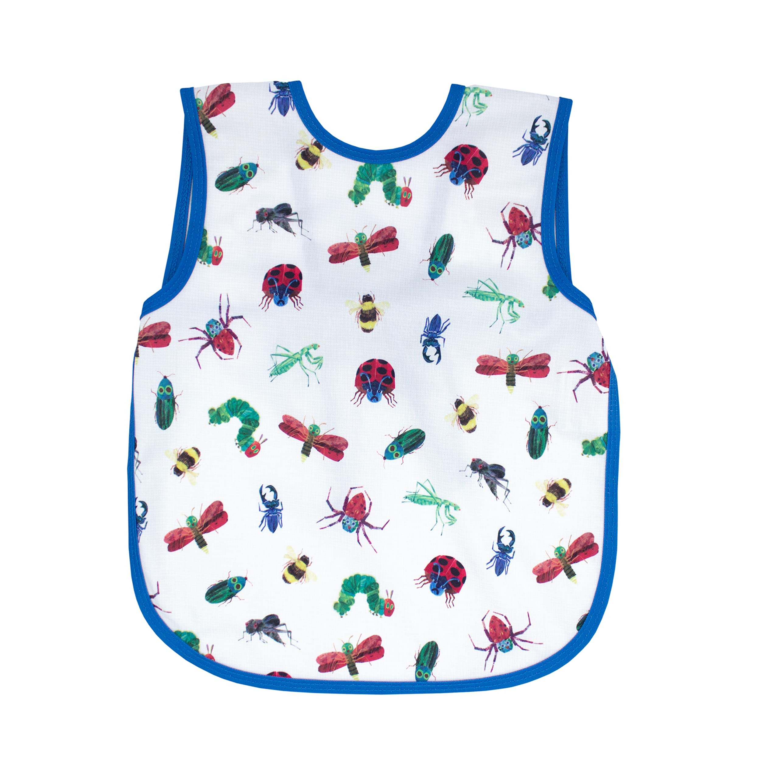 BapronBaby Eric Carle Bug World Bundle - Bapron (Sz Baby/Toddler 6m-3T) + Wet Bag 11" x 9" Bundle - Soft Waterproof Stain Resistant Bib - Machine Washable