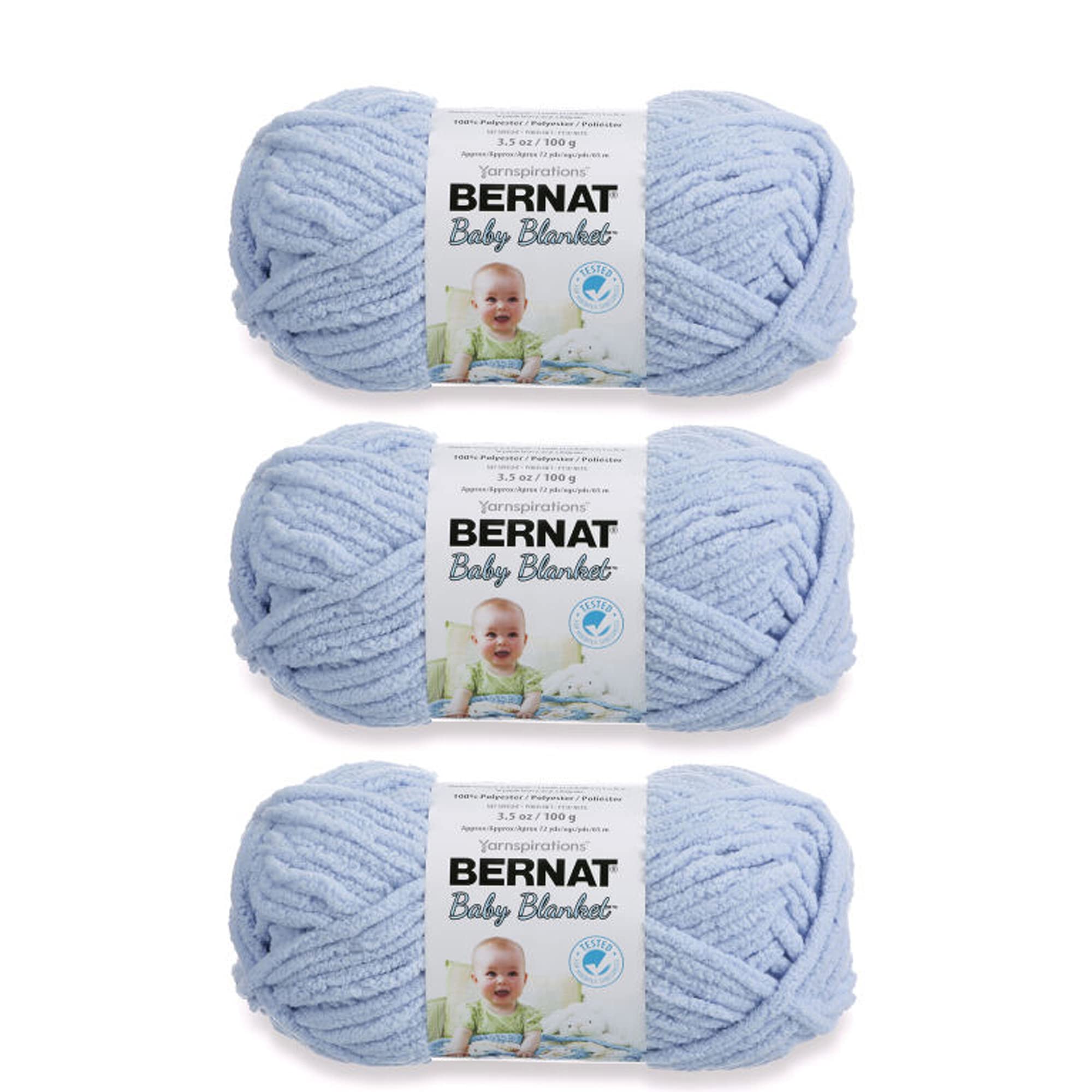 Bernat Blanket Brights Yarn, 5.3 oz, Race Car Red, 1 Ball