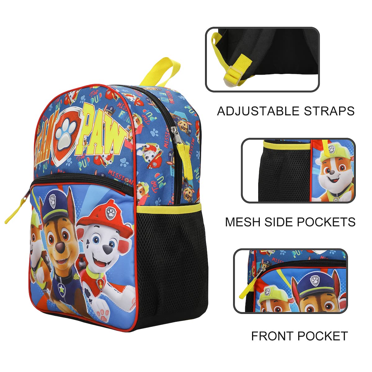 Bioworld Paw Patrol Team Paw 14" Toddler Backpack