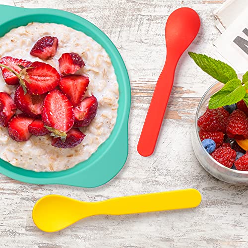 GET FRESH PLA Kids Spoons and Forks Set β 8-Pack Melamine Free PLA Utensils for Kids Toddlers β Reusable Microwave Safe Childrens Cutlery Set β Biodegradable PLA Kids Dinnerware Spoons and Forks