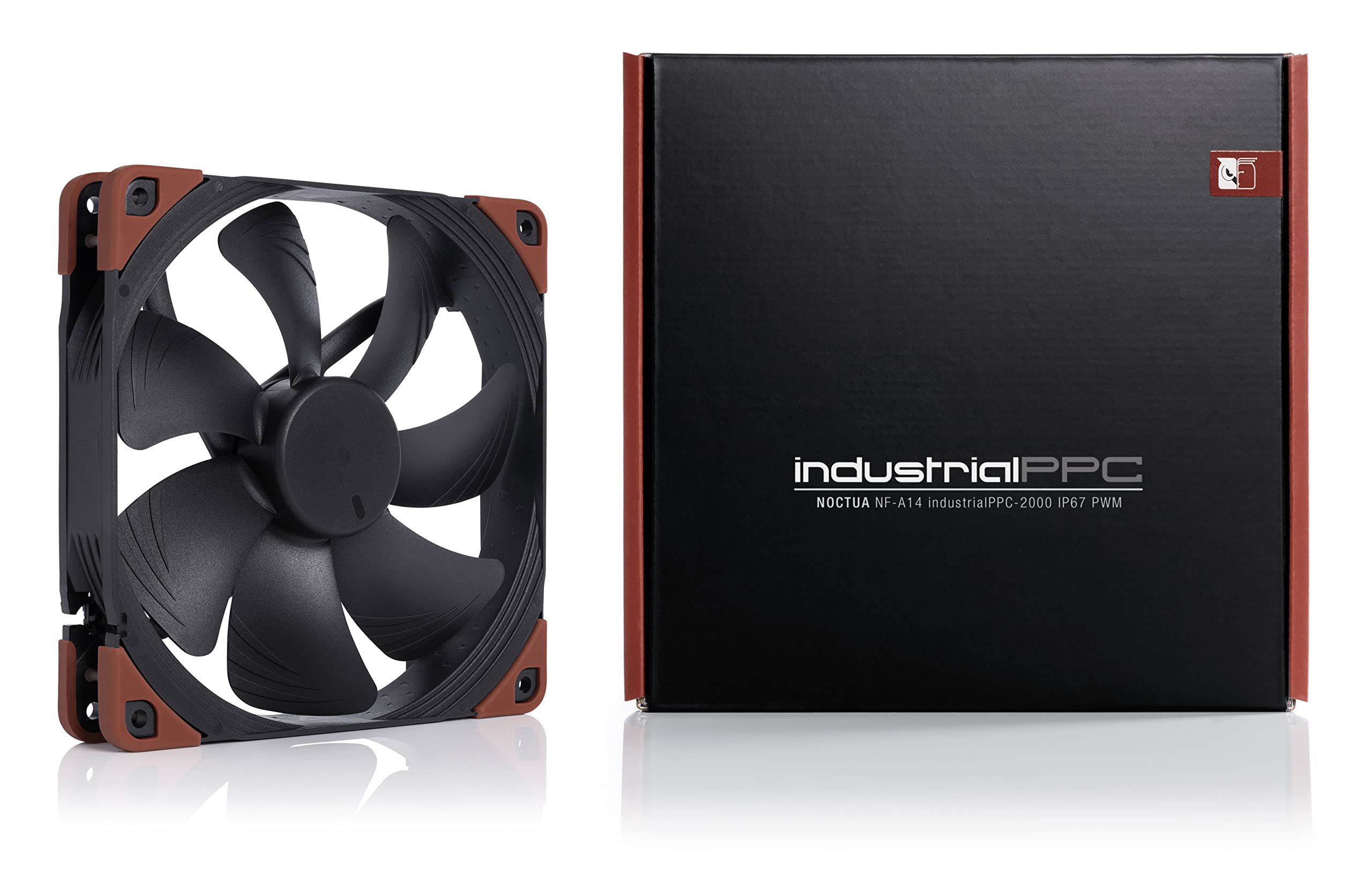 Noctua NF-A14 iPPC-2000 IP67 PWM, Heavy Duty Cooling Fan, 4-Pin, 2000 RPM (140mm, Black)