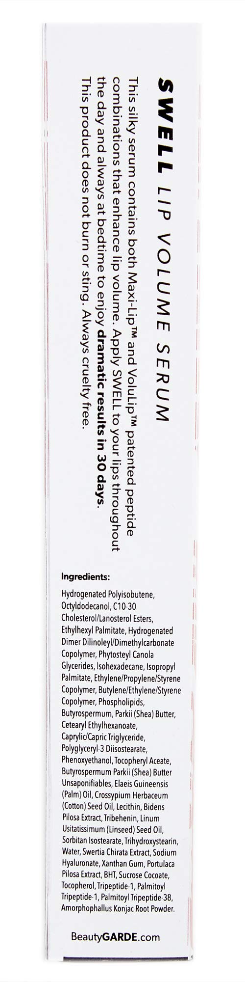BeautyGARDE SWELL Lip Volume Serum - hydrates and plumps lips without burning or stinging, Nonie Creme