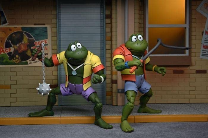 NECA Teenage Mutant Ninja Turtles 7" Scale Napoleon & Atilla Frog Collectible Action Figures Set