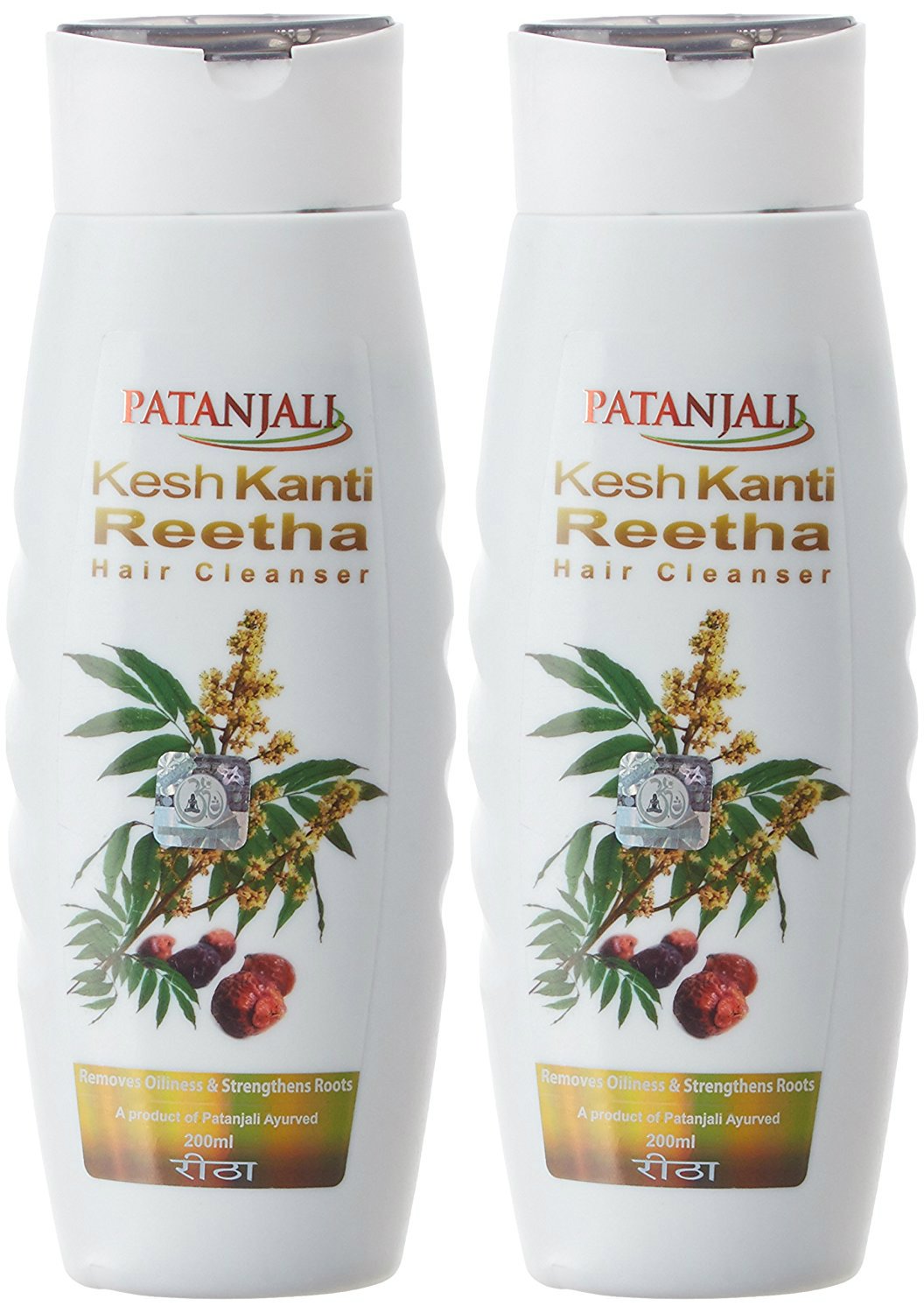 PATANJALI Kesh Kanti Reetha Hair Cleanser Shampoo, 200ml Pack of 2