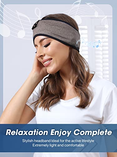 Fulext Sleep-Headphones-Bluetooth-Sleeping-Headband - Sleeping Headphones for Side Sleeper, Elastic Music Band Cozy ASMR Wireless Eye Mask Valentines Day Gifts for Her Him Wife Husband Women Men