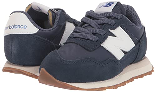 New Balance Kids 237 Bungee Sneaker, NATURAL INDIGO/MOONBEAM, 9 M Toddler (1-4 Years)