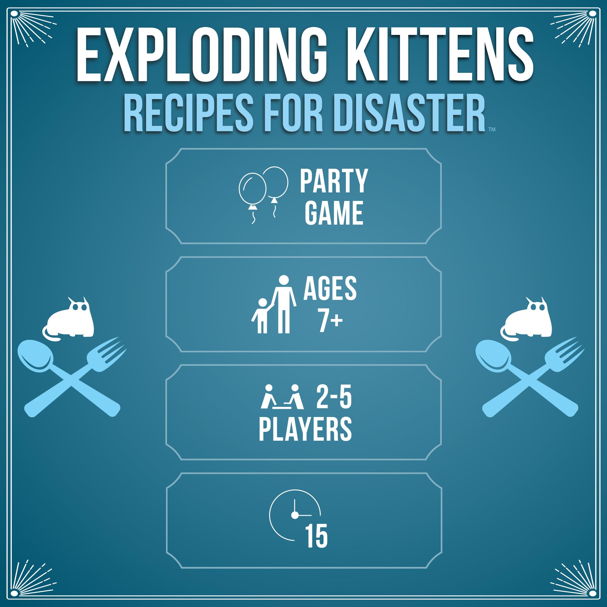 Recipes for Disaster by Exploding Kittens - 2-5 Players - Ages 7+ - 15 Minutes to Play - Deluxe High Stakes Card Game - Ideal for Party, Family Game Night, Kids and Adults