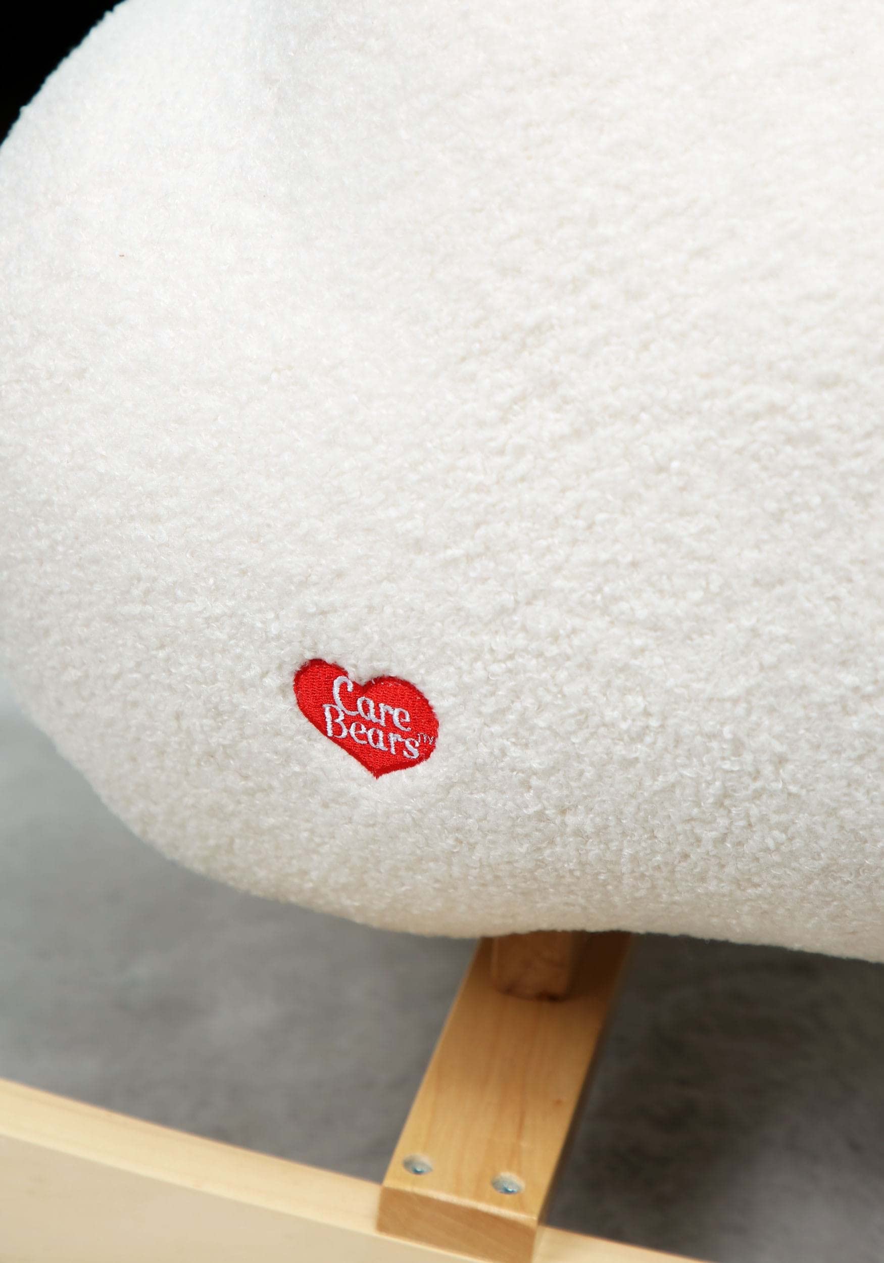 Children's Care Bears Cloud Rocker | Foam and Polyester Rocking Horse with Wooden Frame, Rockers, and Grips