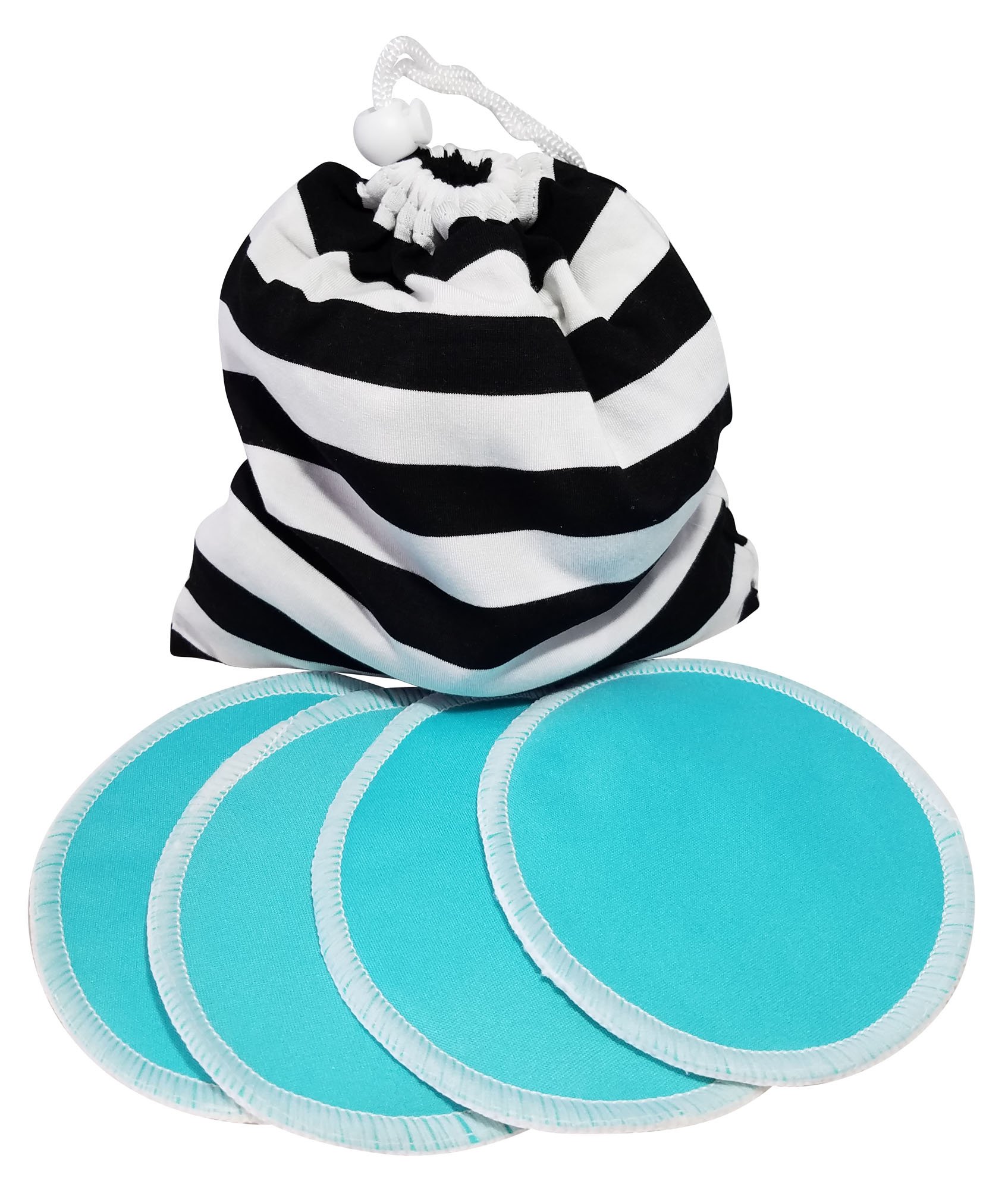 Premium Baby Car Seat Cover Set By Ike & Leo - Multipurpose Stretchy Baby Cart Canopy -Breastfeeding Cover - Lightweight & Breathable - Black & White Classic Stripes Design - Bonus Bamboo Nursing Pads