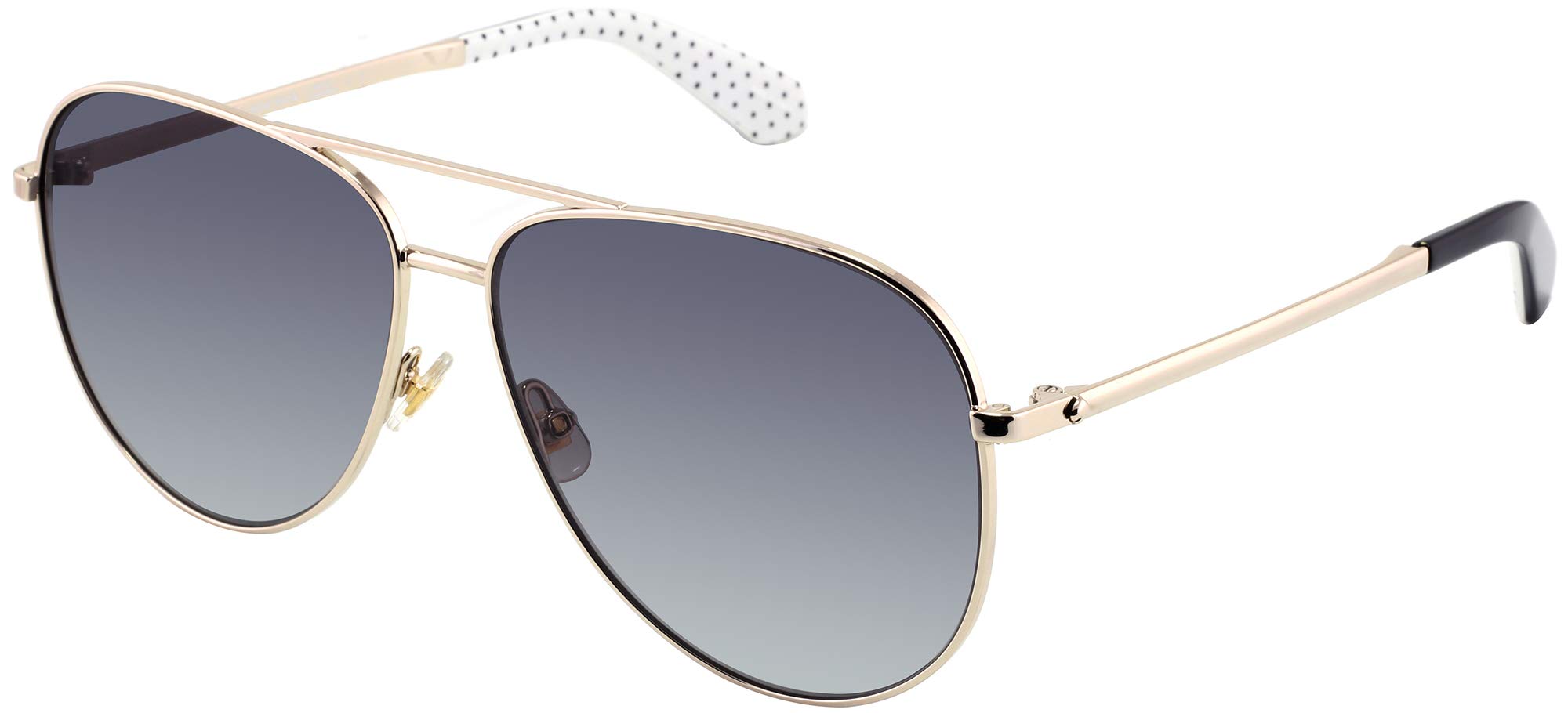 Kate Spade New York Women's Isla/G/S Aviator Sunglasses, Black, One Size