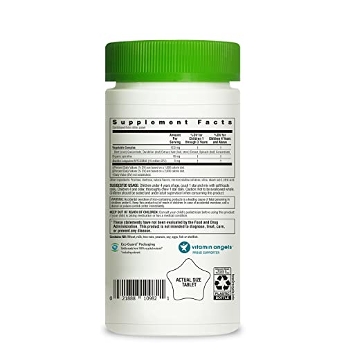 Rainbow Light Multivitamin for Kids, Vitamin C, Zinc, & B Complex, Support for Growing Minds & Bodies, Gluten Free, Vegetarian, Fruit Punch, 90 Tablets